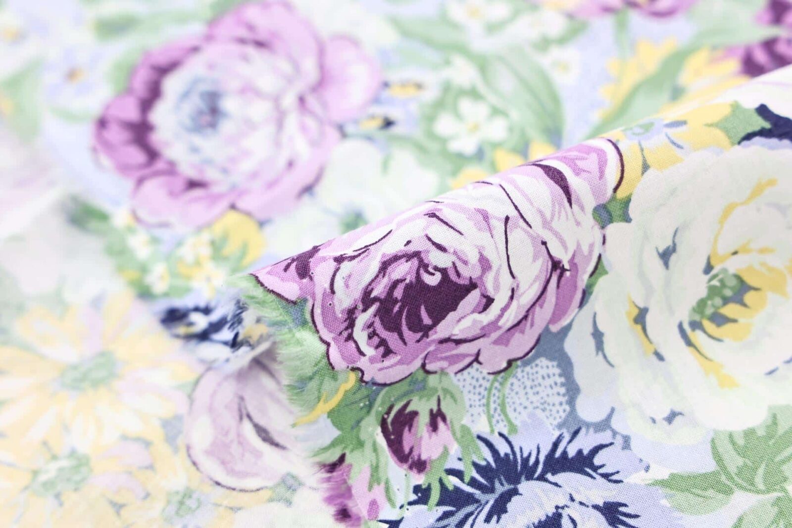 Japanese Quilt Gate Fabric – birds flowers on purple 1M - DIY District