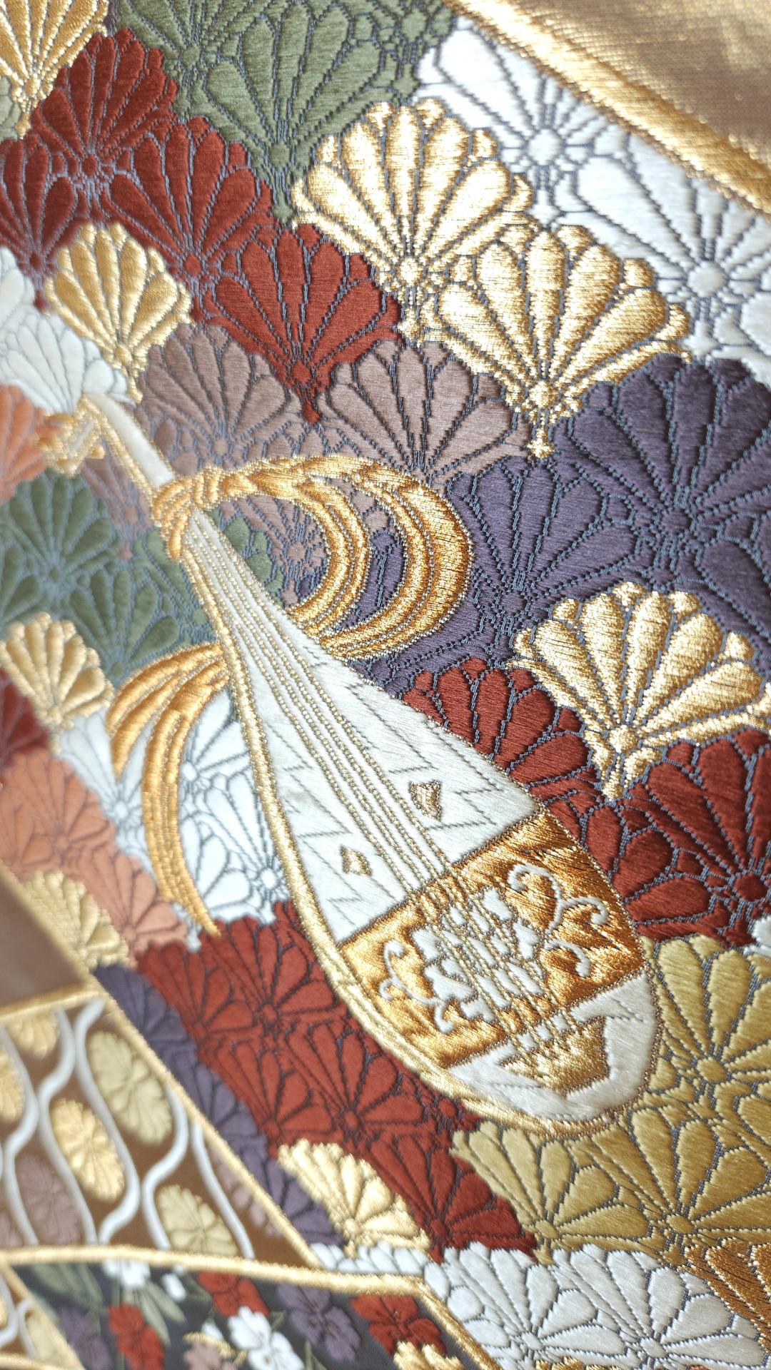 Golden Japanese Instruments Fukuro Obi - DIY District