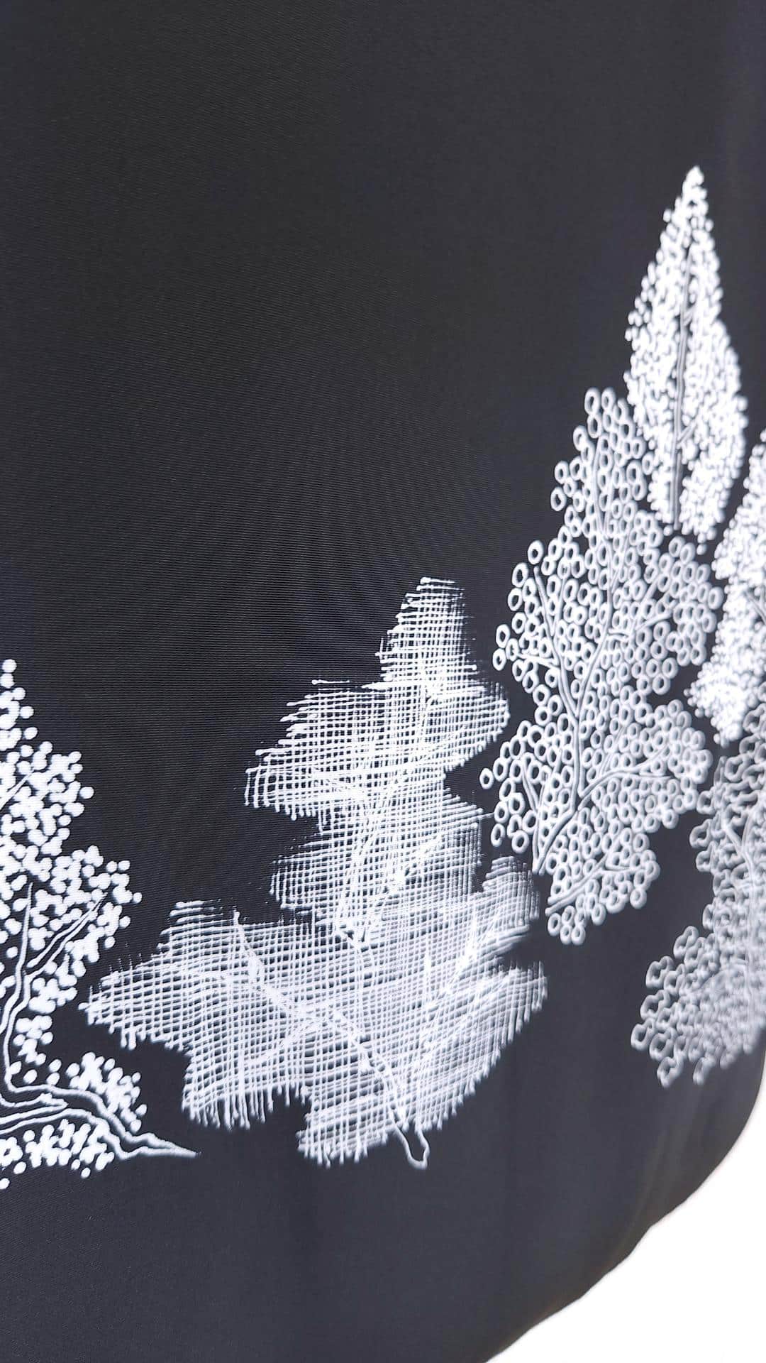 Japanese black Haori with forest landscape - DIY District